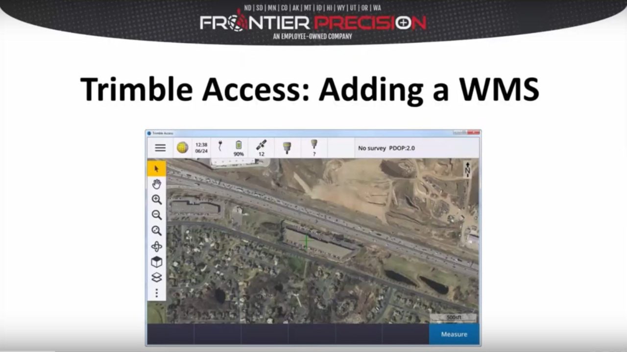 Utilizing Web Map Services in Trimble Access - Frontier Precision