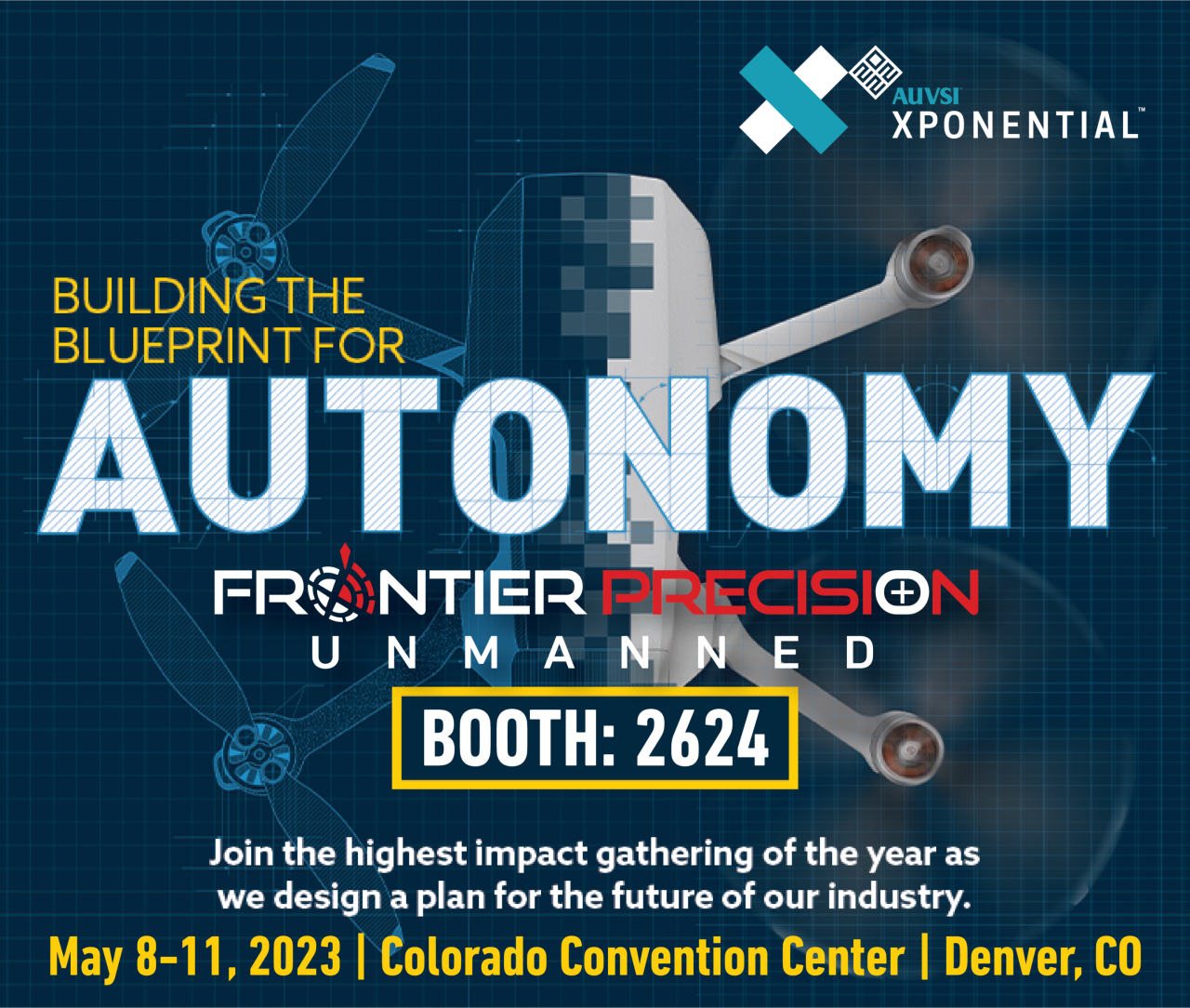 We're Exhibiting at AUVSI XPONENTIAL 2023! - Frontier Precision