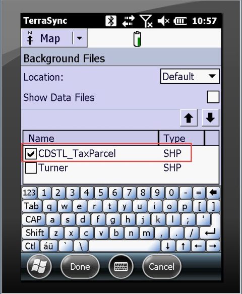 Properly Displaying Background Data in Trimble TerraSync - Frontier Precision